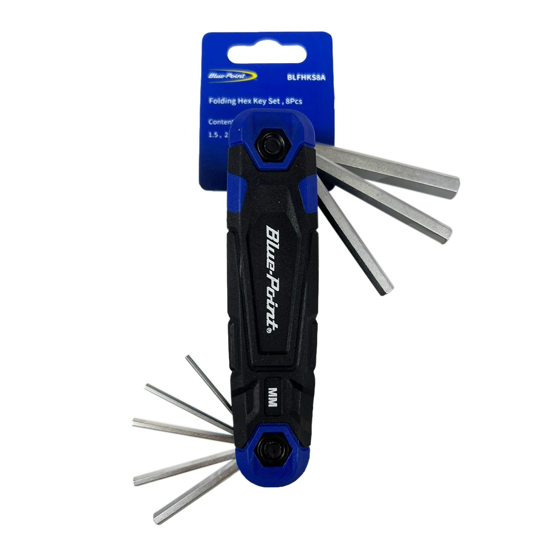 BluePoint BLFHKS8A 8PC FOLDING HEX Key Set Metric MM BluePoint BLFHKS8A 8PC FOLDING HEX Key Set Metric MM